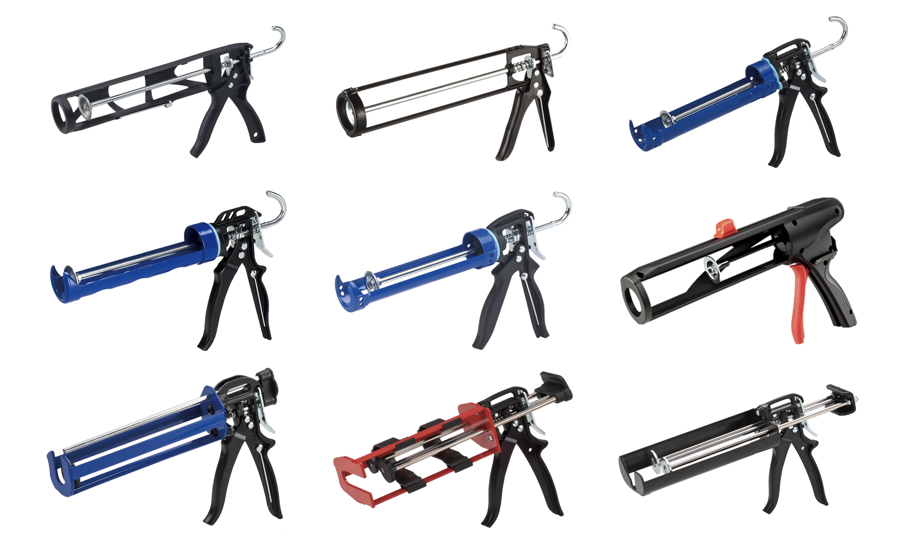 Silicone Caulking Gun 矽膠槍，手工具 ; Skeleton Applicator ; Single Component ...