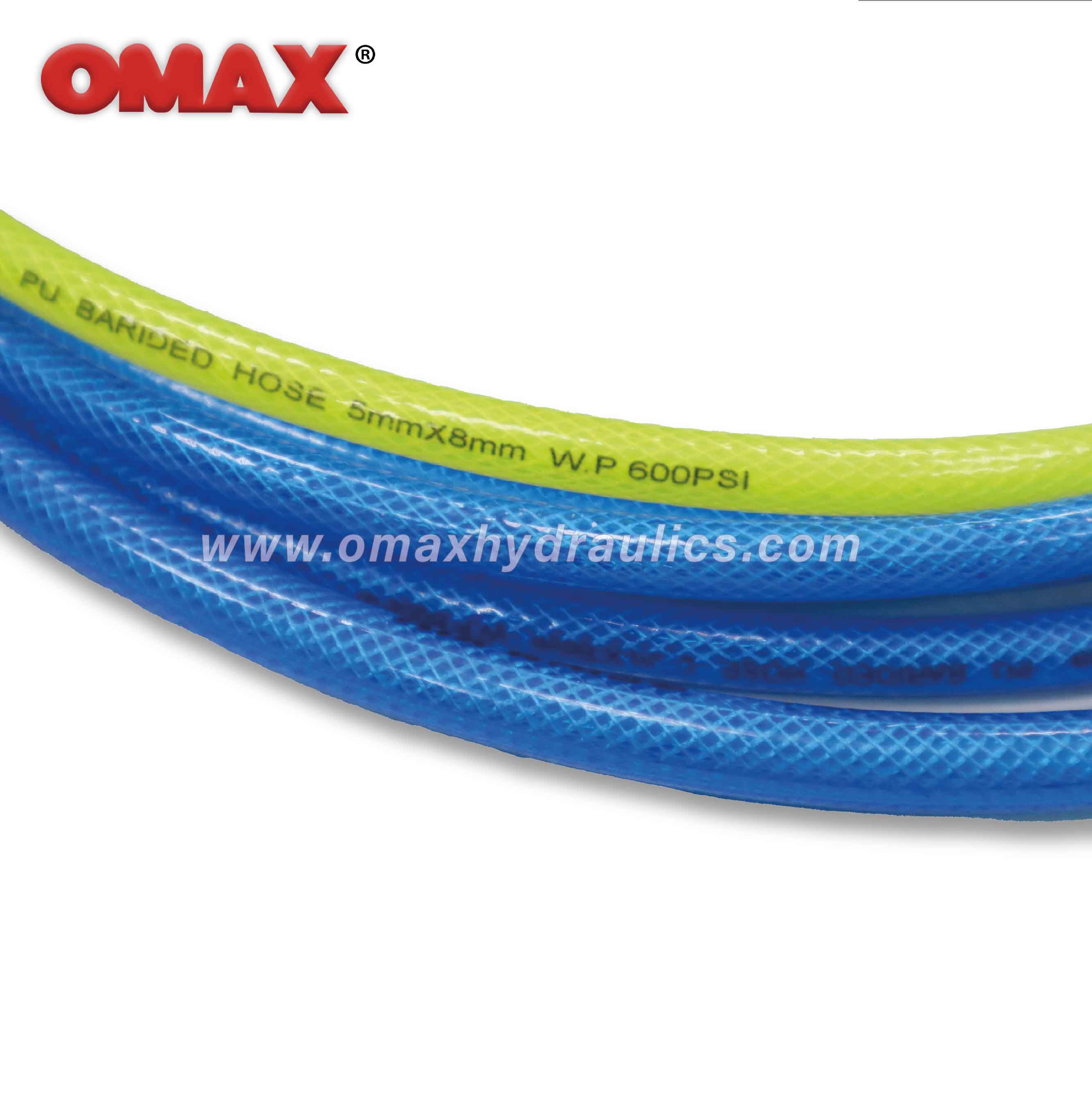 PU Braided Hose - OMAX Hydraulics Industrial
