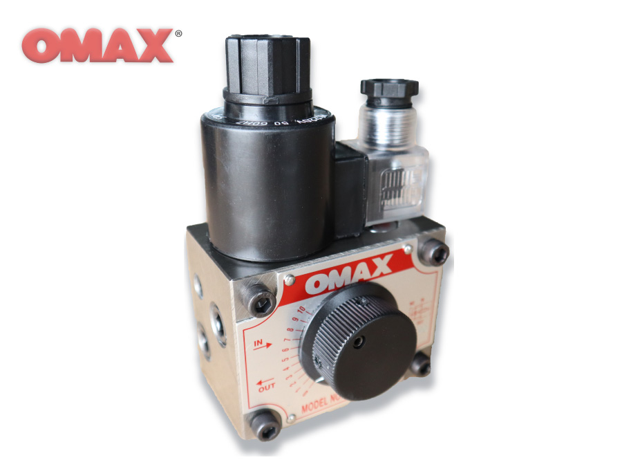 Mechanical Flow Control Valve - OMAX Hydraulics Industrial
